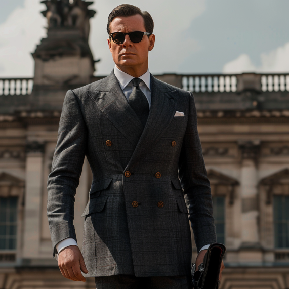 Kingsman® Suit, Double Breasted Suit, The Secret Service Suits Official ...
